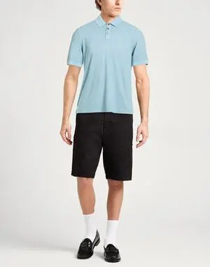 Alpha Studio Polo Shirt Size Cotton, Elastane - Sky Blue