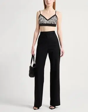 Sandro Tweed Crop Top With Sequins