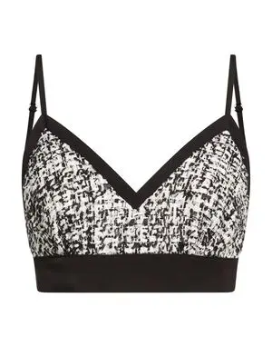 Sandro Tweed Crop Top With Sequins