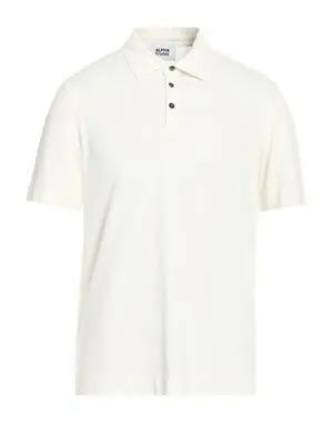 Alpha Studio Polo Shirt Size Cotton, Elastane - White