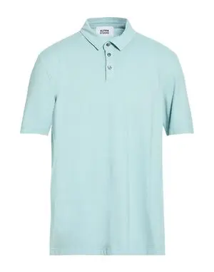Alpha Studio Polo Shirt Size Cotton, Elastane - Blue