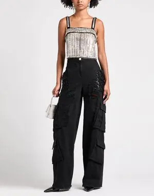 Elisabetta Franchi Striped Crop Top
