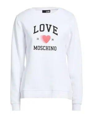 Moschino Cotton-blend Fleece Sweatshirt - White