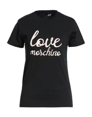 Moschino Logo-print Cotton T-shirt - Black