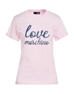 Women's Pink Cotton Shirts T-shirts