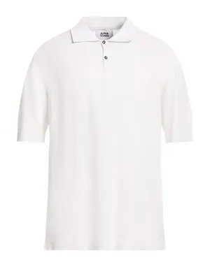 Alpha Studio Polo Shirt In Cotton And Polyester - White