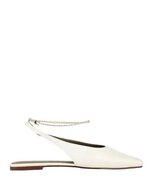 MARIA LUCA Leather Slingback Ballet Flats