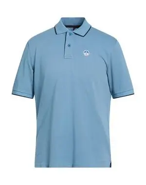 NORTH SAILS Man Polo Shirt Military Green Size Xs Cotton Light Blue
