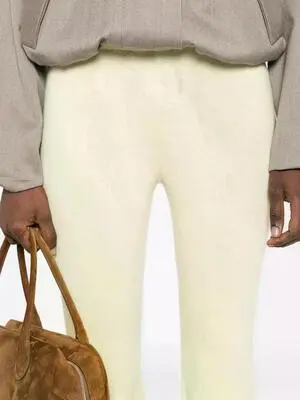 Eric Bompard Ribbed Flared Trousers - Yellow