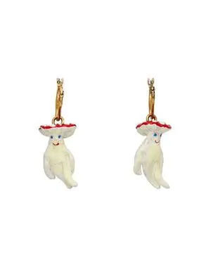 Marni Ceramic Earrings - Red