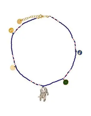 Marni Beaded Necklace - Blue