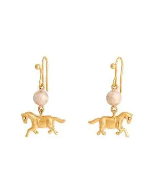 Marni Dangle Brass Earrings - Gold