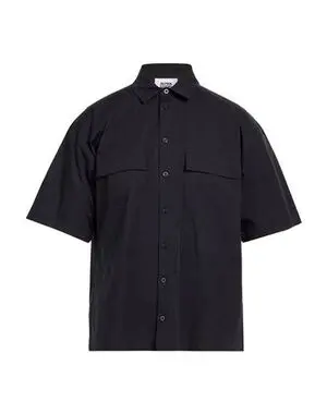 Alpha Studio Man Shirt White Size 36 Cotton, Elastane Midnight Blue