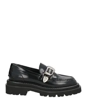 Sandro Leather Loafers With Buckle Detail