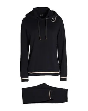 EA7 Tracksuit In Cotton, Elastane, Metallic Fiber, And Polyester