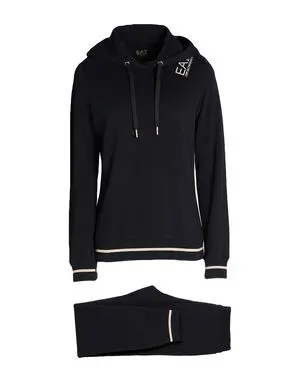 EA7 Tracksuit In Cotton, Elastane, Metallic Fiber, And Polyester