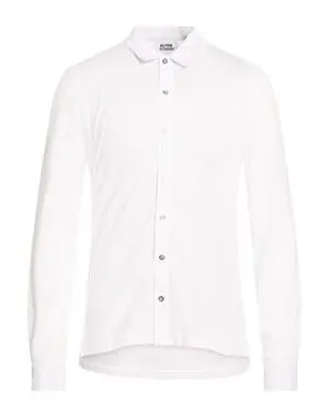 Alpha Studio Shirt Bright Size Cotton, Elastane - White