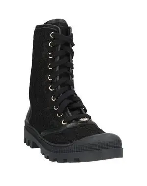 BALDININI Lace-up Ankle Boots With Crystal Embellishments