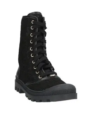BALDININI Lace-up Ankle Boots With Crystal Embellishments