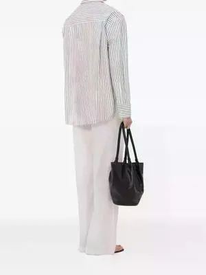 Loulou De Saison Striped Cotton Shirt - Red