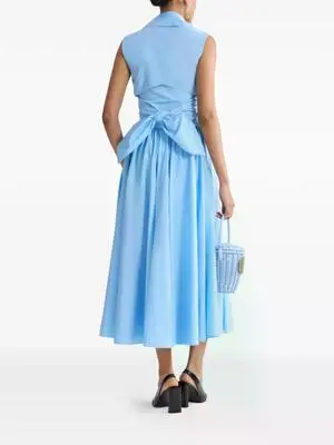 PATOU Draped Midi Dress - Blue