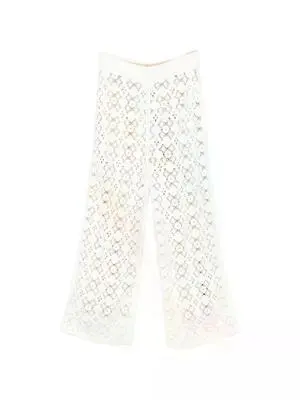 Eric Bompard Crocheted Trousers