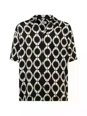 LANEUS Patterned Shirt