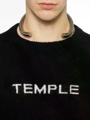 Rick Owens Crew-neck Letter-intarsia Sweater