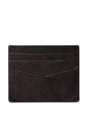 LEMAIRE Logo-detail Card Holder - Brown