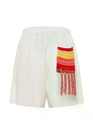 LANEUS Crochet-pocket Shorts
