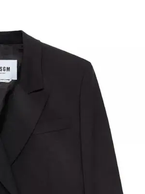 MSGM Double-breasted Patch Blazer