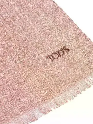 TOD'S Frayed Scarf - Pink
