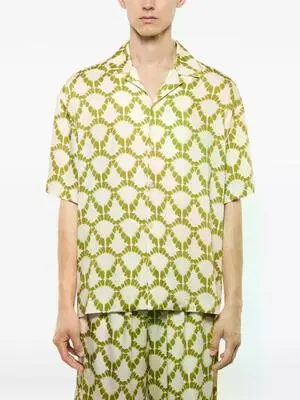LANEUS Patterned Shirt