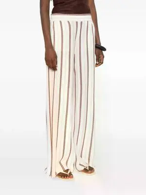 Eric Bompard Striped Palazzo Pants