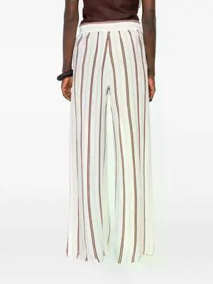 Eric Bompard Striped Palazzo Pants