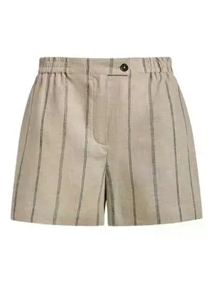 12 STOREEZ Striped Elasticated-waistband Shorts