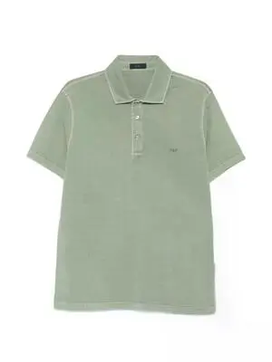 FAY Buttoned Short-sleeve Polo Shirt