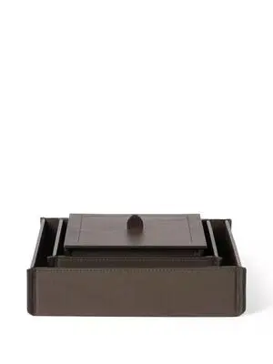Brunello Cucinelli Leather Organizer Boxes