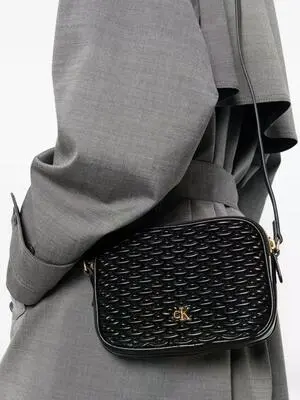 Calvin Klein Pleated Double Zip Crossbody Bag