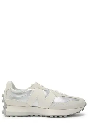 NEW BALANCE 327 Panelled Metallic Leather Sneakers