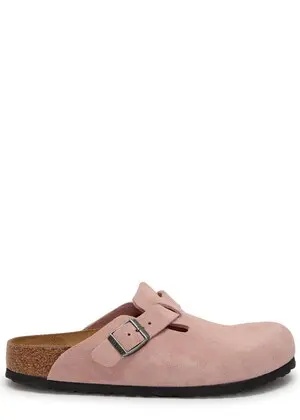 BIRKENSTOCK Boston Brushed Suede Clogs