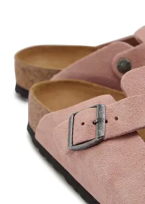 BIRKENSTOCK Boston Brushed Suede Clogs