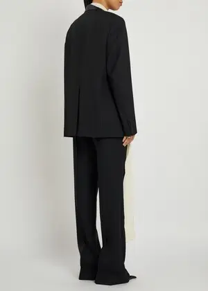 ARMARIUM Wool And Silk-blend Jacket With Detachable Scarf