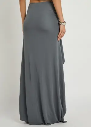 Christopher Esber Orica Cut-out Jersey Maxi Skirt