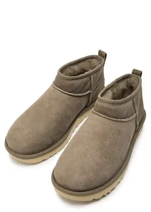 UGG Classic Ultra Mini Suede Boots - Brown