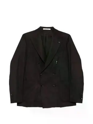 Tagliatore Double-breasted Peak-lapel Blazer - Brown