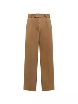 LANEUS Belted Wide Leg Trousers