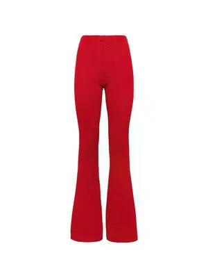 LANEUS Knit Flared Trousers