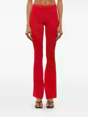 LANEUS Knit Flared Trousers