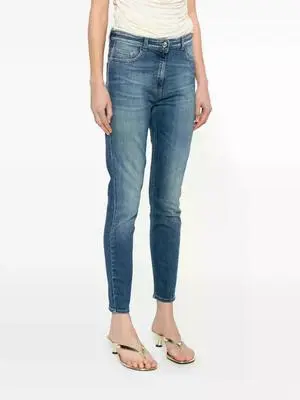 Elisabetta Franchi High Waist Slim Fit Jeans